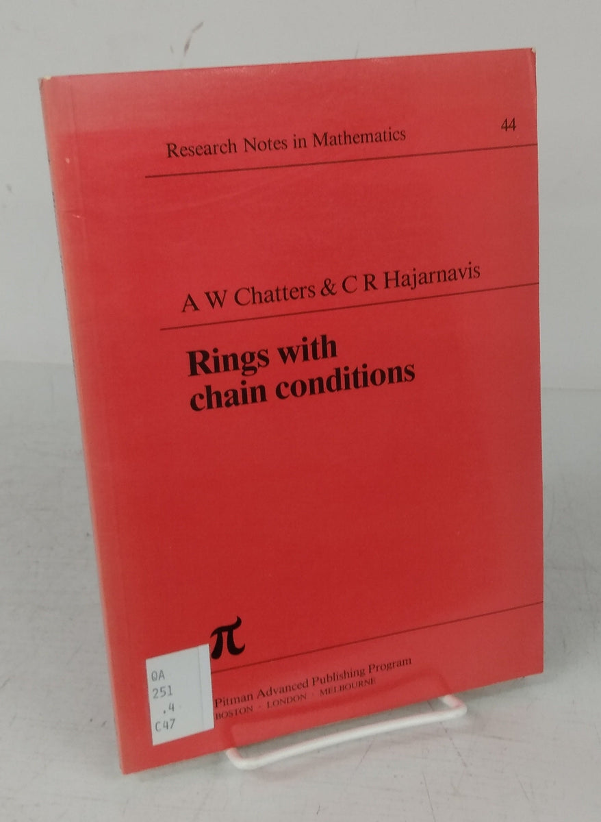 Rings with chain conditions – Attic Books