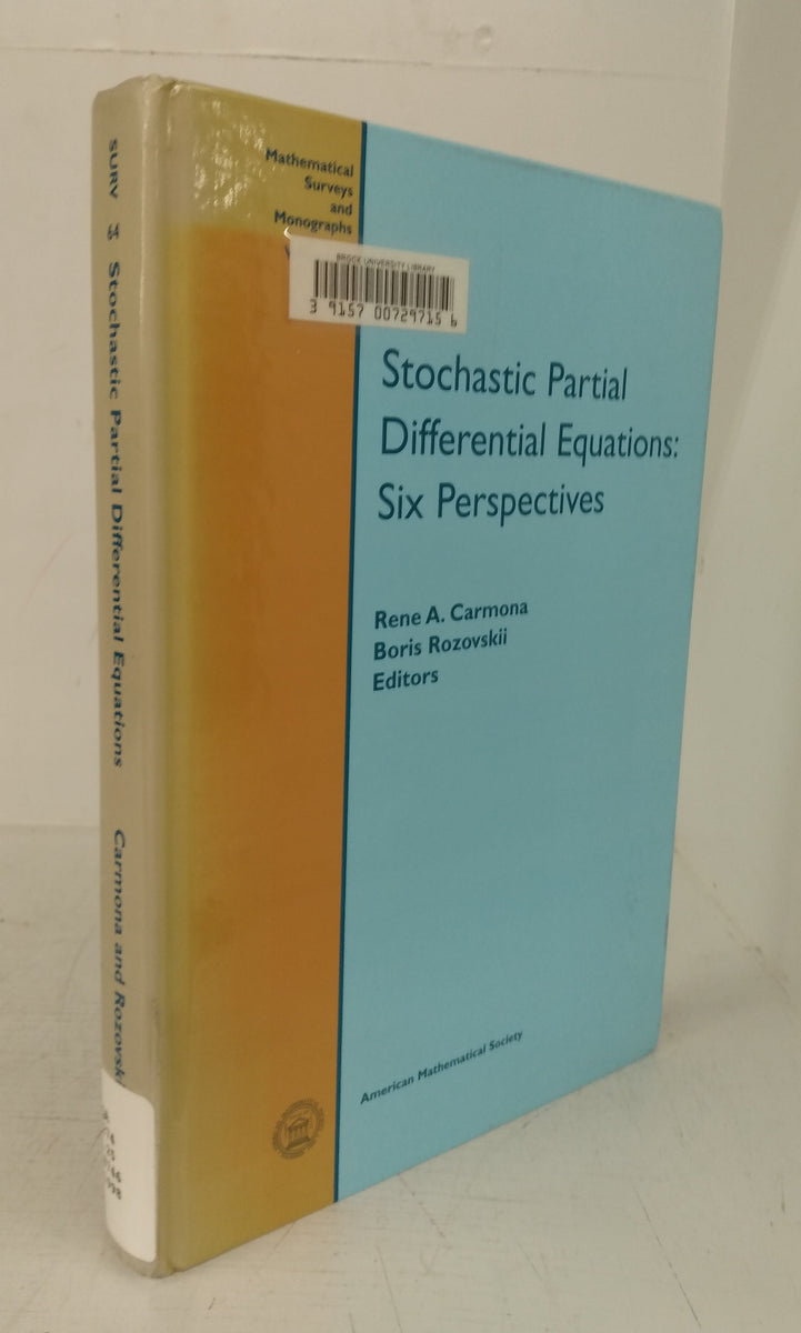 Stochastic Partial Differential Equations: Six Perspectives – Attic Books
