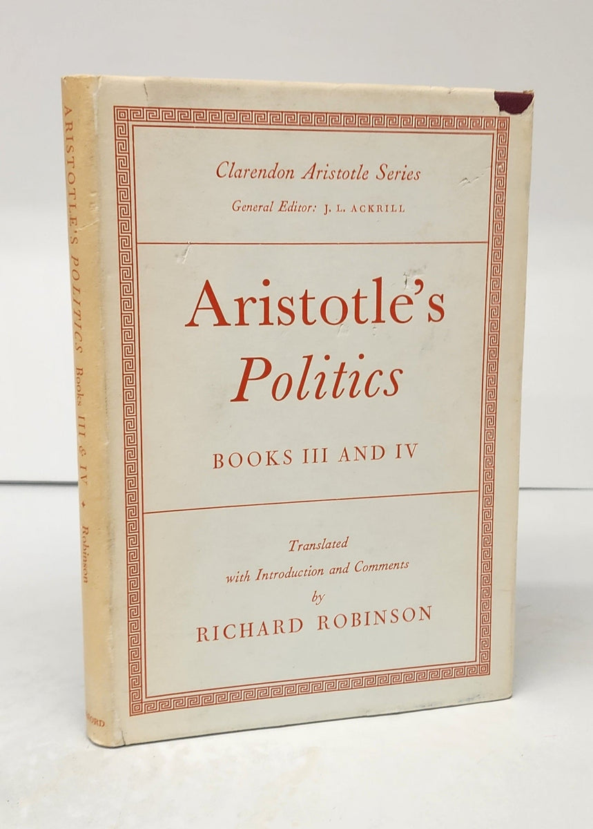 Aristotle's Politics Books III and IV – Attic Books