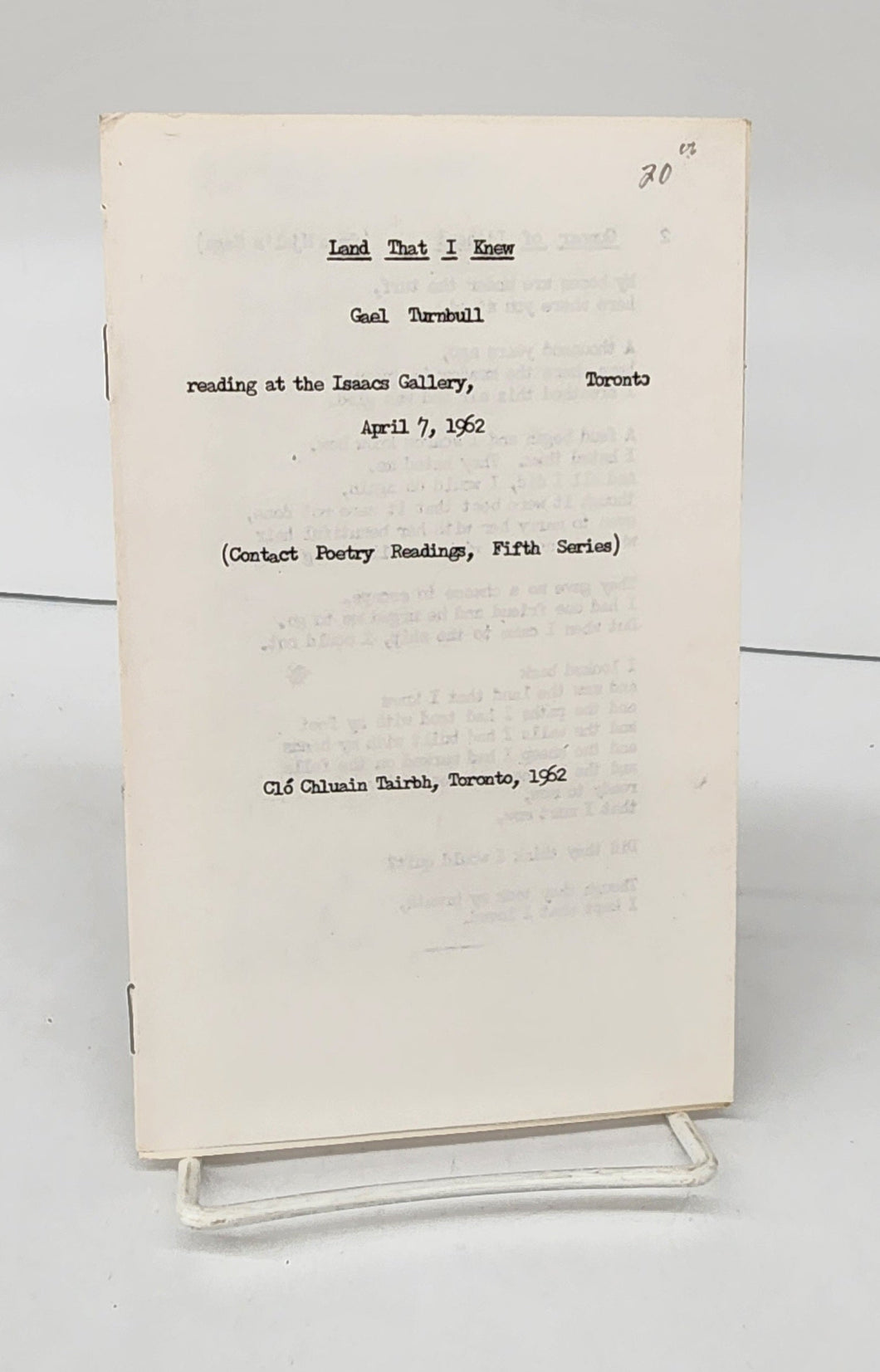 Land That I Knew – Attic Books